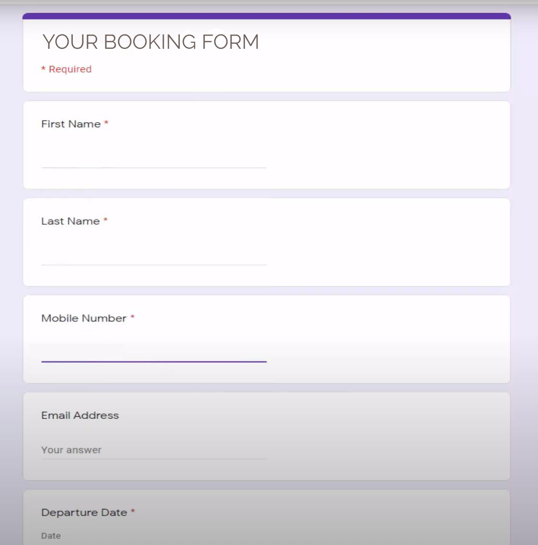 How to create a simple online booking form for free in a few minutes?